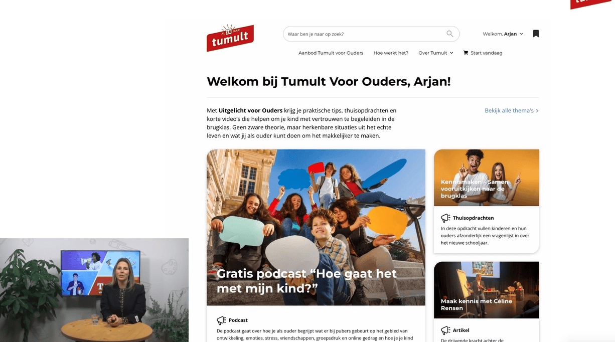 Welkom bij Tumult voor Ouders – praktische steun in de brugklas ...